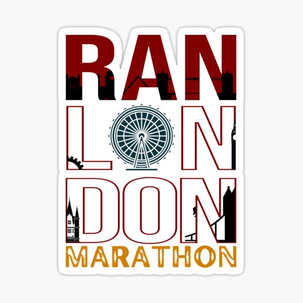 "London Marathon" Sticker for Sale by MDjamel | Redbubble