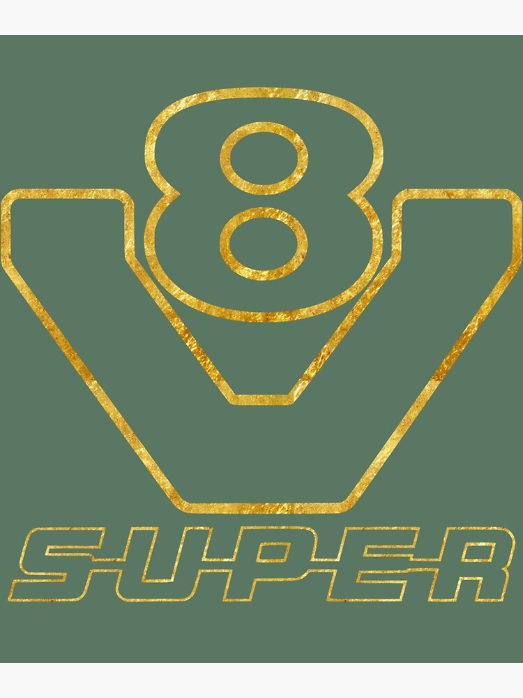 "V8 SuperTrucker Gold Outline" Poster for Sale by EdwinKoepp | Redbubble