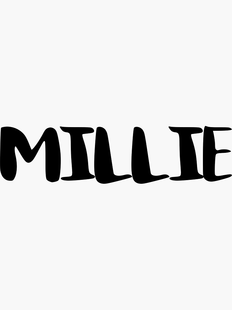 "millie" Sticker by FTML | Redbubble