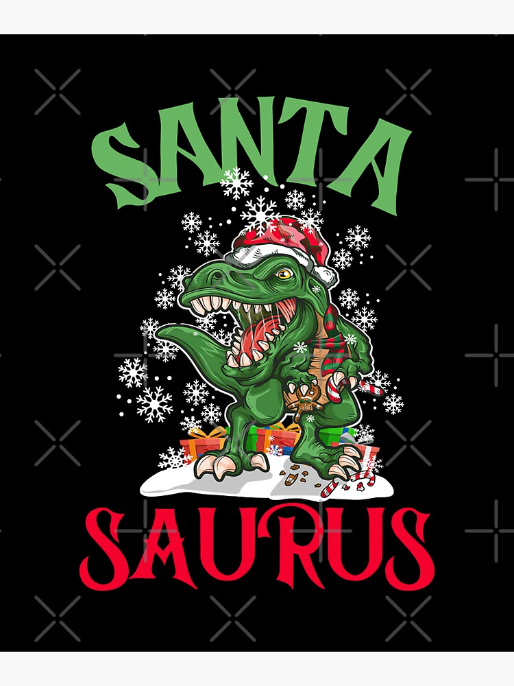 "SANTA SAURUS T REX CHRISTMAS 2022" Sticker for Sale by Affyboss6 ...
