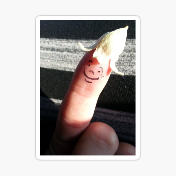 "Smiley Finger" Sticker for Sale by 1Redbublppasswo | Redbubble