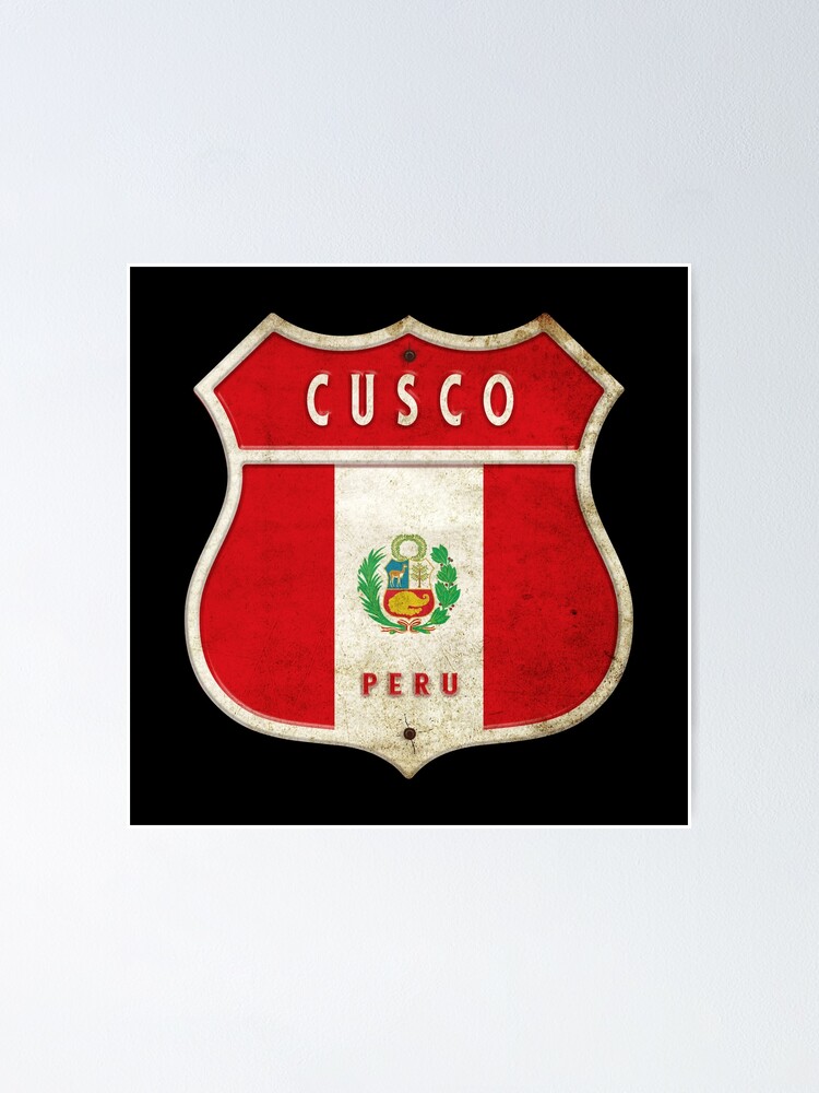 Póster «Diseño de bandera del escudo de armas de Cuzco Perú» de ...