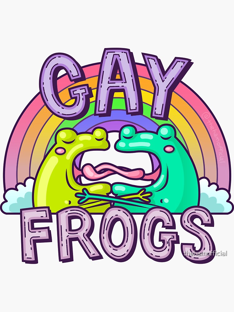 "Gay Frogs" Sticker for Sale by thehamofficial | Redbubble