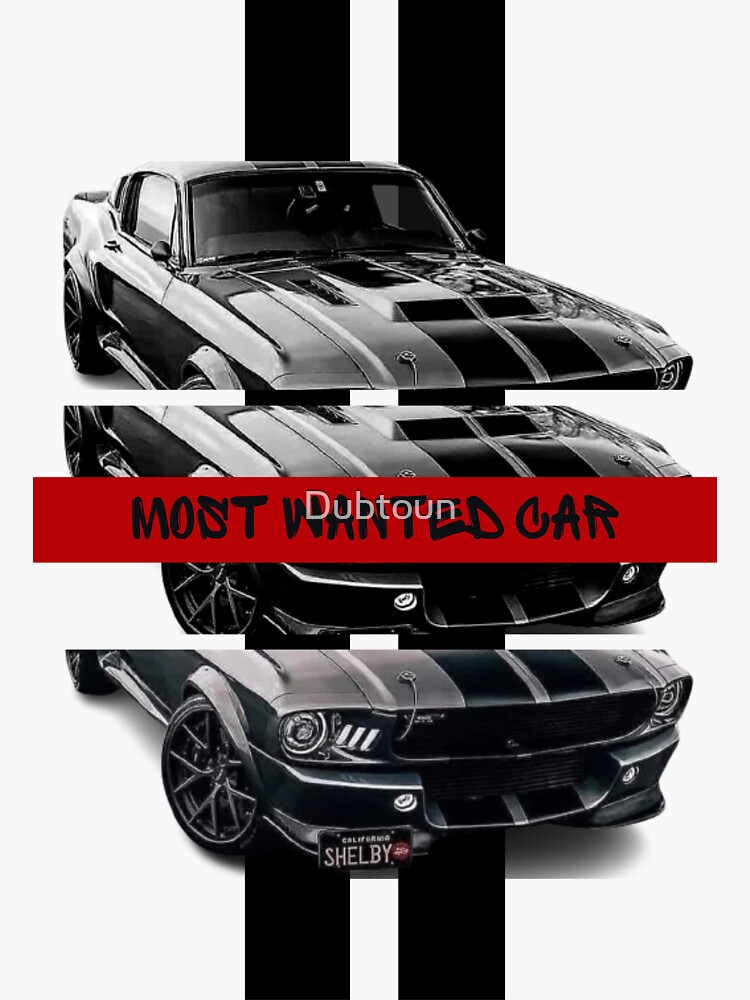 "Most wanted car" Sticker for Sale by Dubtoun | Redbubble
