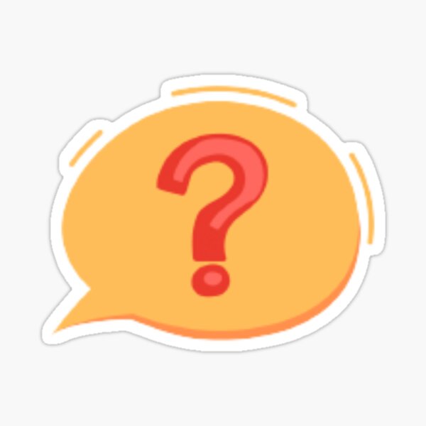"Question mark" Sticker for Sale by Layar | Redbubble