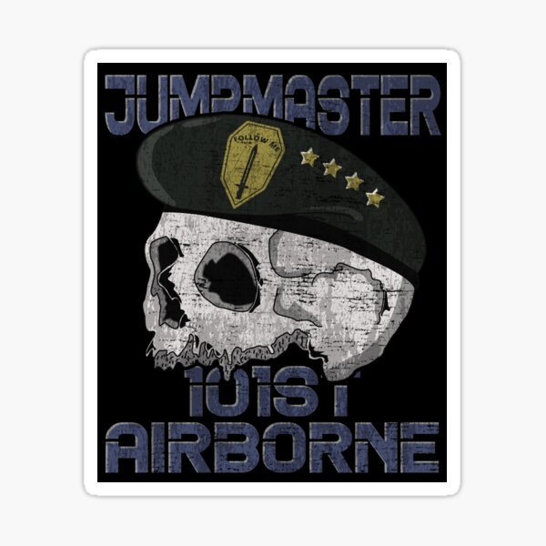 "101st Airborne Division Jumpmaster #27769" Sticker for Sale by Rare ...