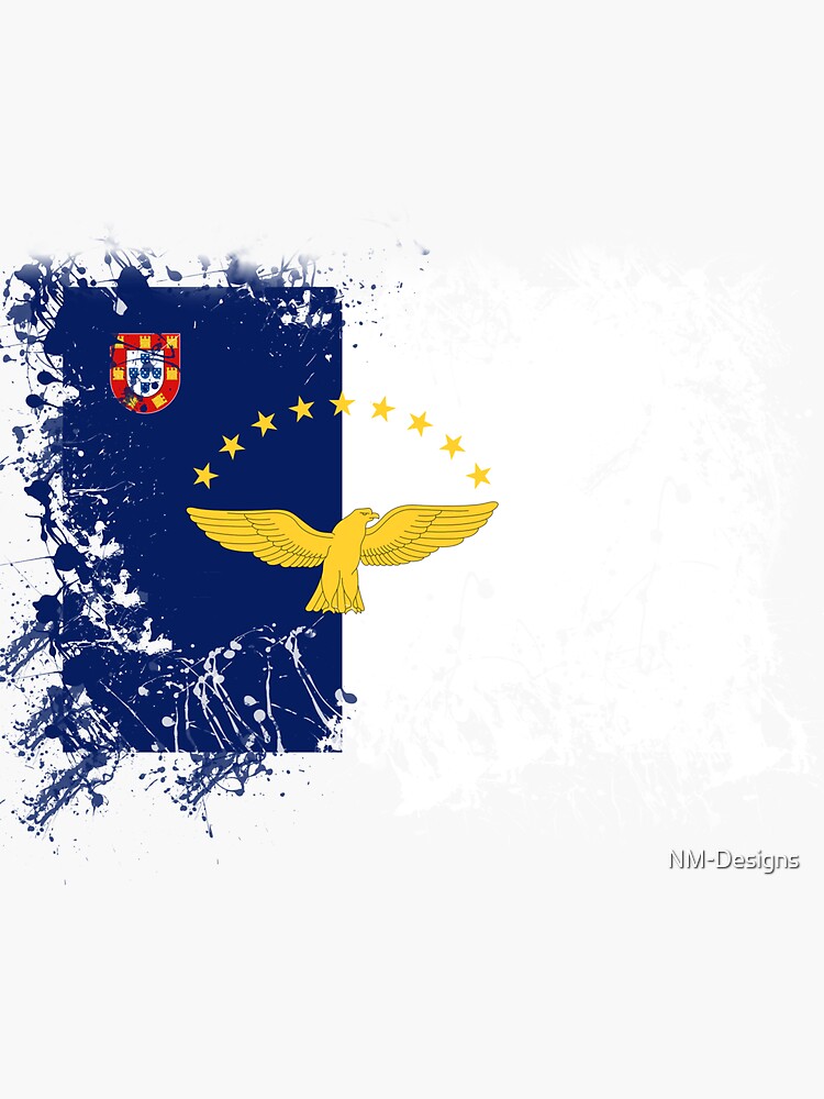"Azores Flag" Sticker for Sale by NM-Designs | Redbubble