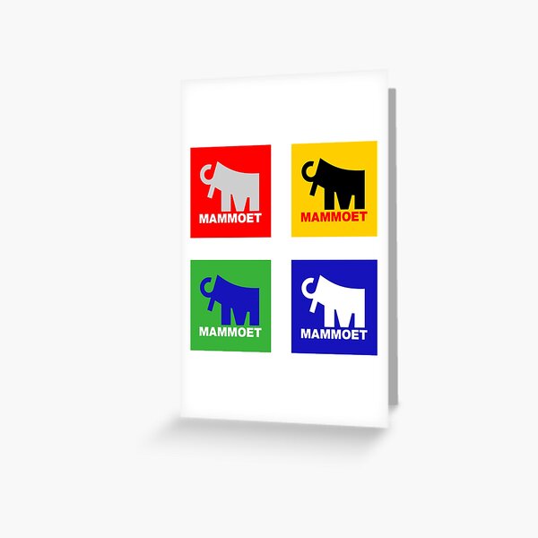 "Mammoet Set Color Sticker" Greeting Card for Sale by Handlettering69 ...