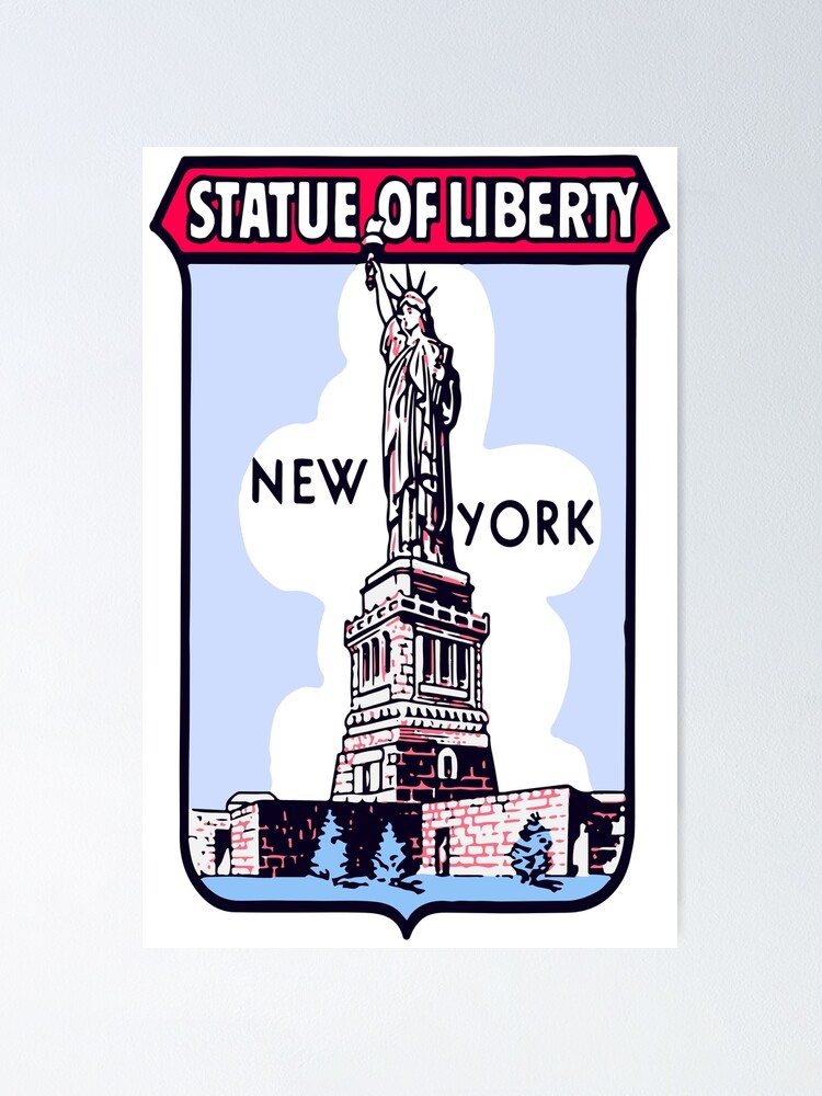 "Statue of Liberty Sign" Poster for Sale by widmore | Redbubble