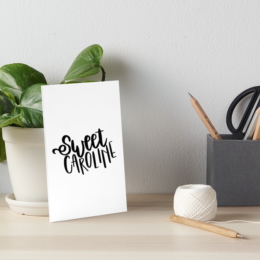 "Sweet Caroline" Sticker for Sale by kelseyhaver | Redbubble