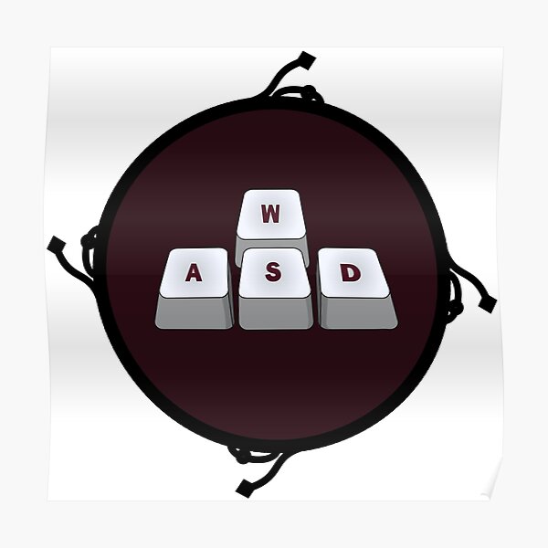 "WSAD Keys " Poster for Sale by Fan-Arts | Redbubble