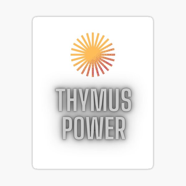 "thymus power" Sticker for Sale by bremjaumjau | Redbubble