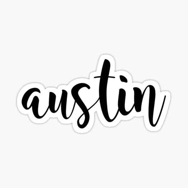 "Austin sticker" Sticker for Sale by stickerzzz | Redbubble