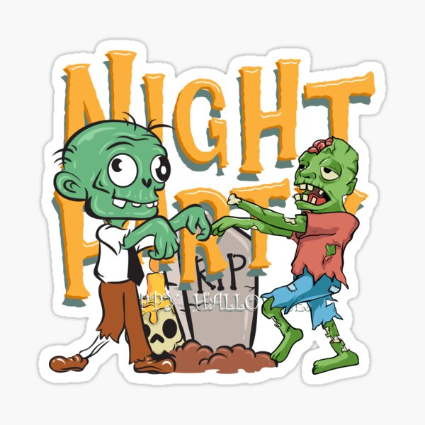 "Party night printable design for monsters" Sticker for Sale by ...