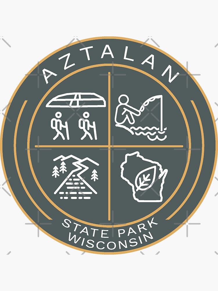 "Aztalan State Park Heraldic Logo" Sticker for Sale by VanyaKar | Redbubble