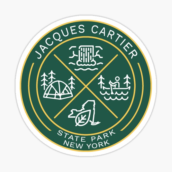 "Jacques Cartier State Park Heraldic Logo" Sticker for Sale by VanyaKar ...
