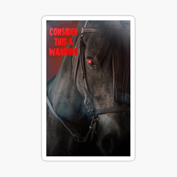 "Edgelord Horse" Sticker for Sale by thesmallman | Redbubble