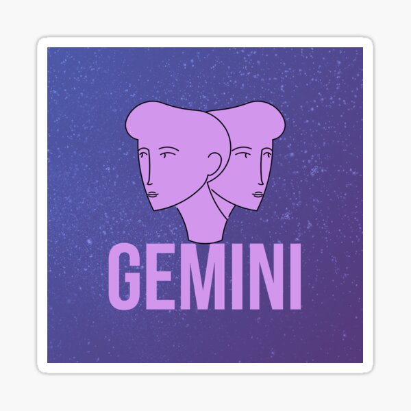 "Gemini Zodiac sign" Sticker for Sale by DSdesignprint | Redbubble