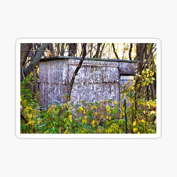 "Ice Fishing House Thawed " Sticker for Sale by bobmeyers | Redbubble