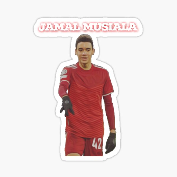 "Jamal Musiala" Sticker for Sale by AESTHETICMEN | Redbubble