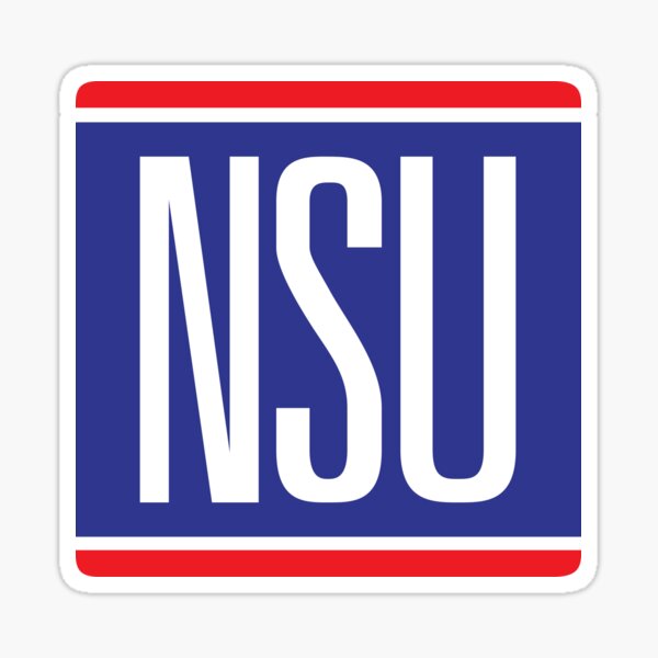 "Uber-retro NSU cars emblem " Sticker for Sale by retropetrol | Redbubble