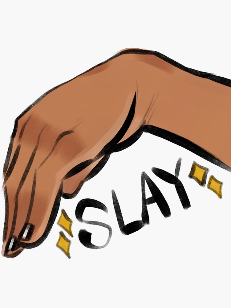 "Slay" Sticker for Sale by BleedingH | Redbubble