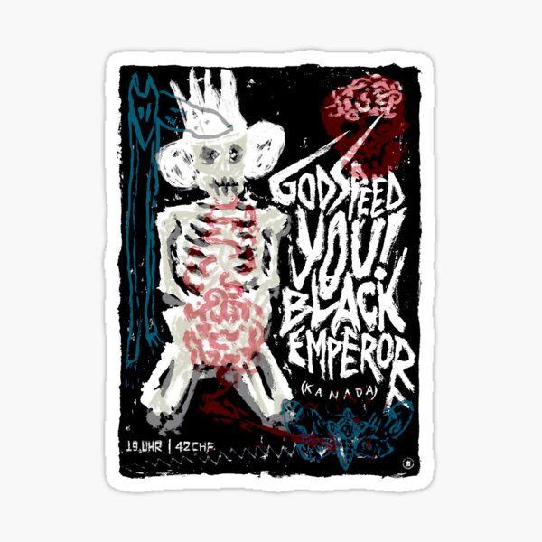 "Godspeed You Black Emperor " Sticker for Sale by altenwerthem | Redbubble