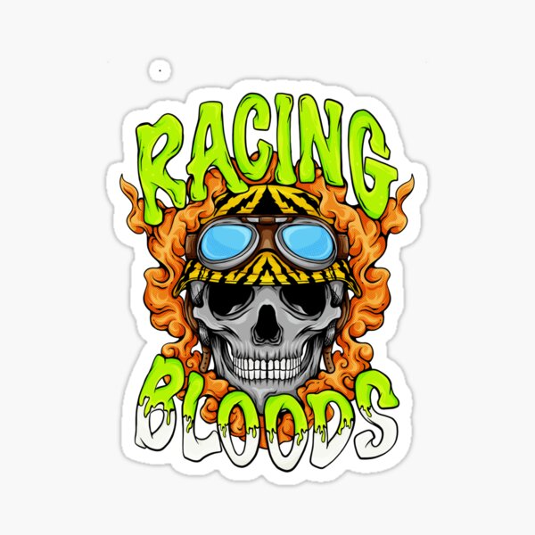 "racing Bloods" Sticker for Sale by koyung500Store | Redbubble