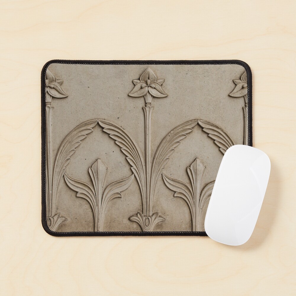 "Floral Bas Relief Plaster Mold Architecture Ornament " Sticker for ...