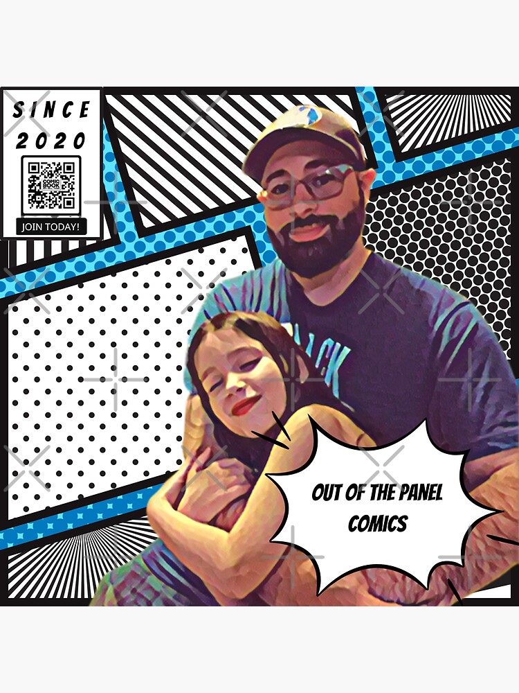 "OUT OF THE PANEL COMICS" Sticker for Sale by Eloel | Redbubble