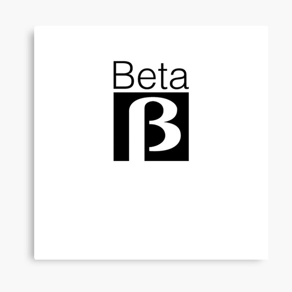 "Betamax Logo" Canvas Print for Sale by 16TonPress | Redbubble