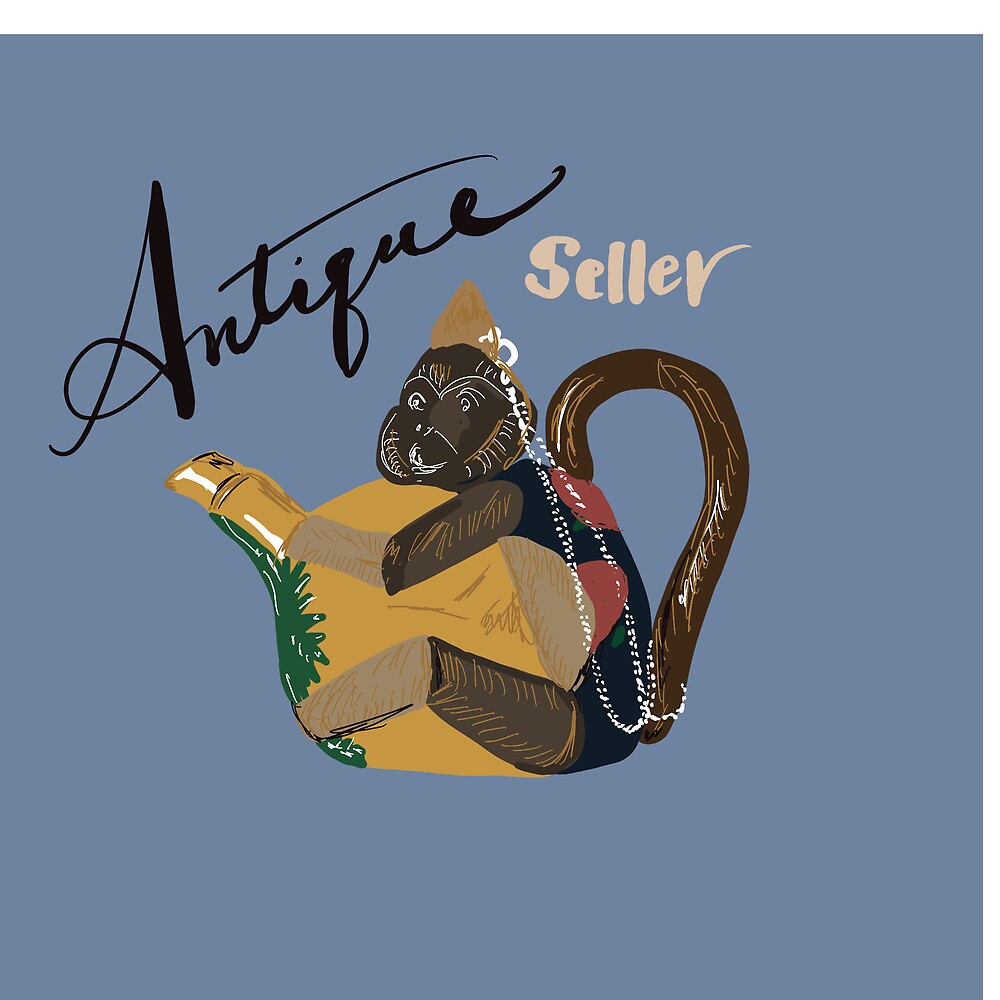 "Antique Seller English Antique Monkey Teapot " by Antique-Gifts ...