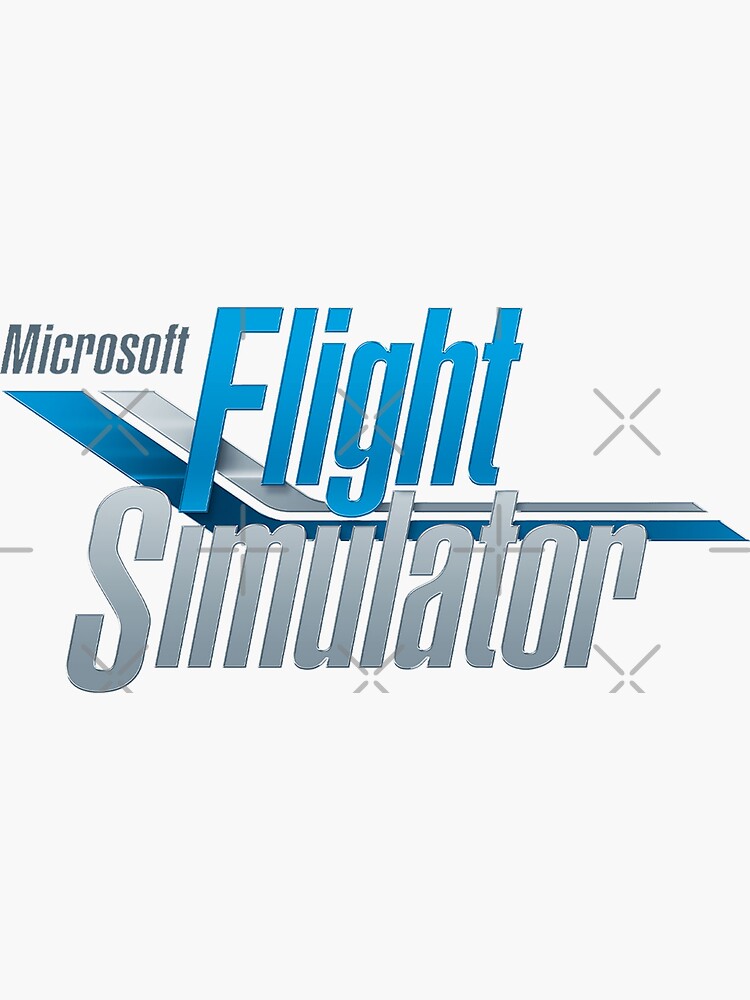 "Microsoft Flight Simulator" Sticker for Sale by Worldmart553 | Redbubble