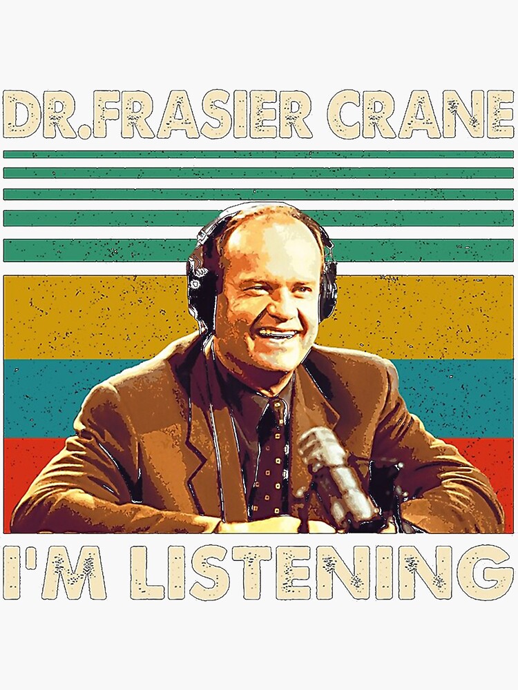 " FRASIER CRANE" Sticker for Sale by almasaelbaz | Redbubble