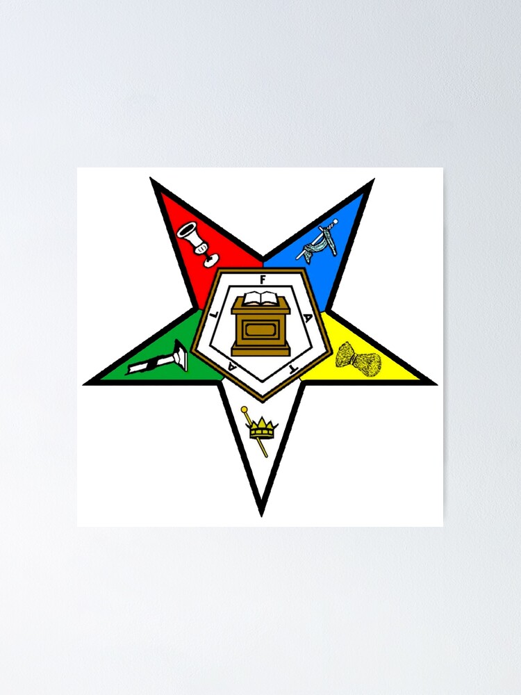 "Order Of The Eastern Star Logo" Poster for Sale by CLUTCHINER | Redbubble