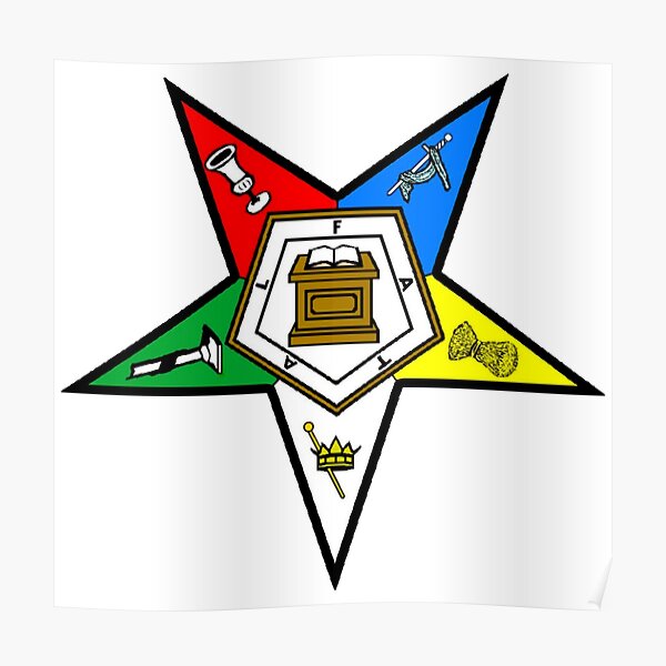 "Order Of The Eastern Star Logo" Poster for Sale by CLUTCHINER | Redbubble