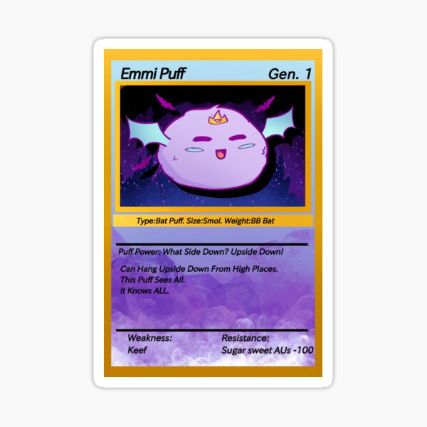 "PokéPuffs- (Emmi Puff)" Sticker for Sale by RedFairyArt | Redbubble