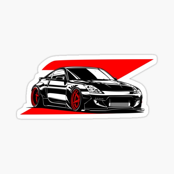 "350Z Fairlady JDM Tuning 90s Car" Sticker for Sale by AutoDesignWerks ...