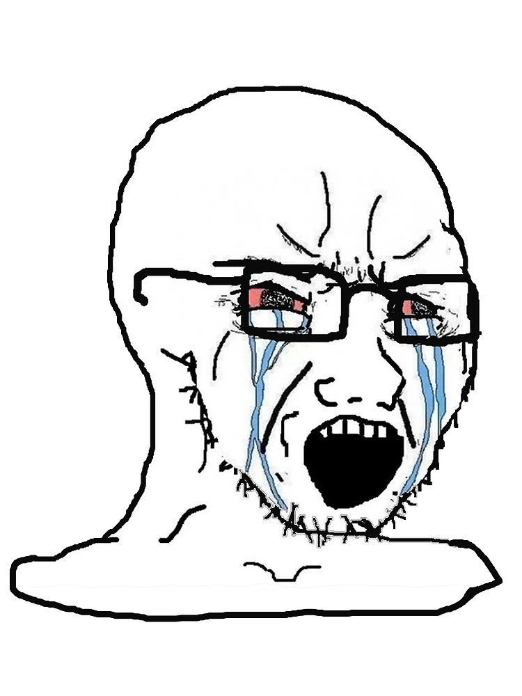 "Crying Wojak meme" Poster for Sale by pascaraul | Redbubble