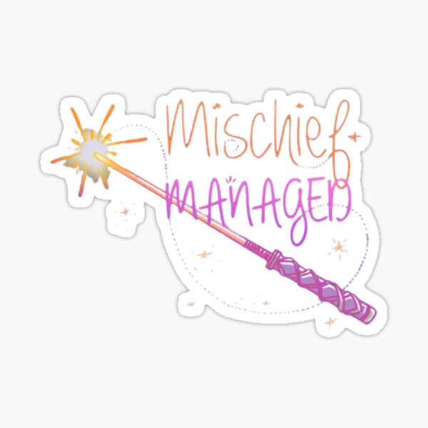 "Mischief Managed Wand" Sticker for Sale by MagicArtworks | Redbubble