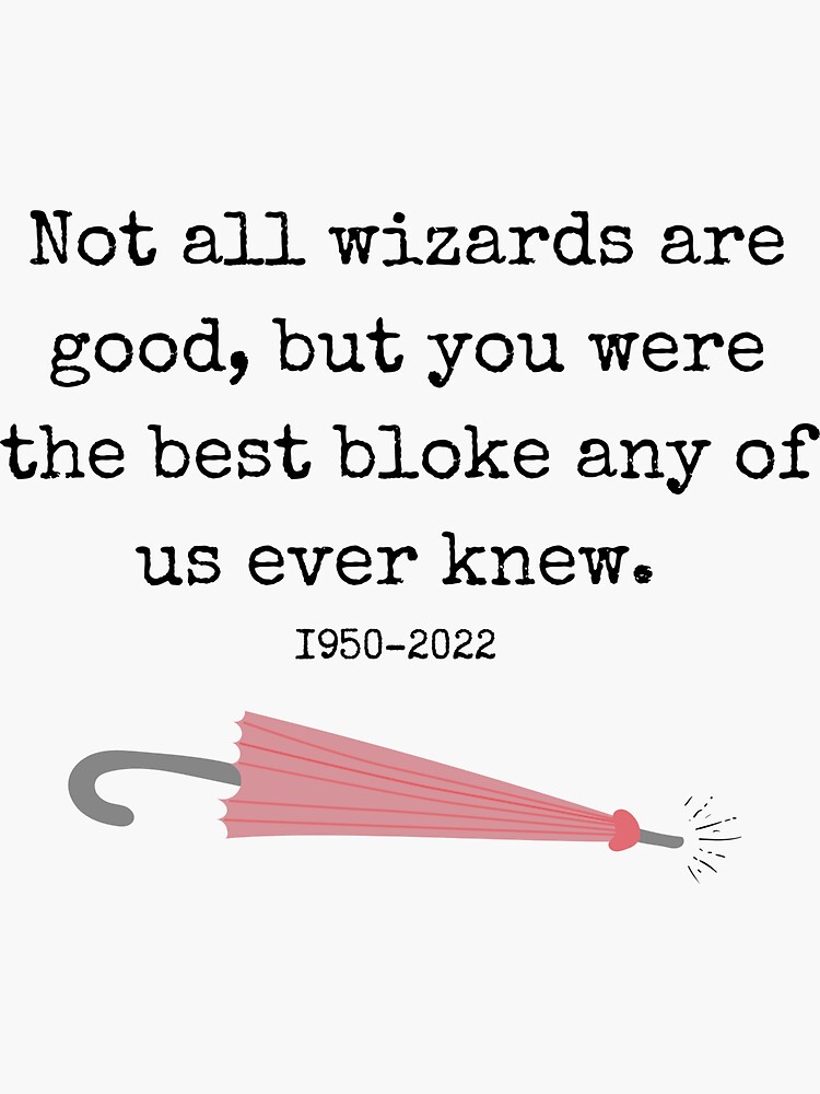 "Wizard, honor, RIP, Pink umbrella, Hagrid, " Sticker for Sale by ...