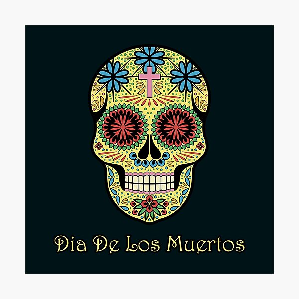 Lámina fotográfica «Dia de los Muertos. Santa Muerte. Día Mexicano de ...