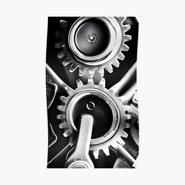 "Gear I" Poster for Sale by XtraArtEmporium | Redbubble