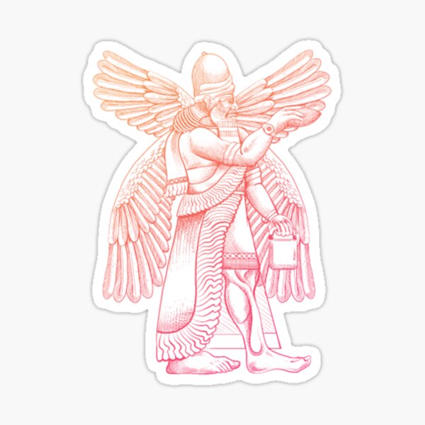 "Enlil - Ancient Sumerian Artwork Anunnaki Nibiru" Sticker for Sale by ...