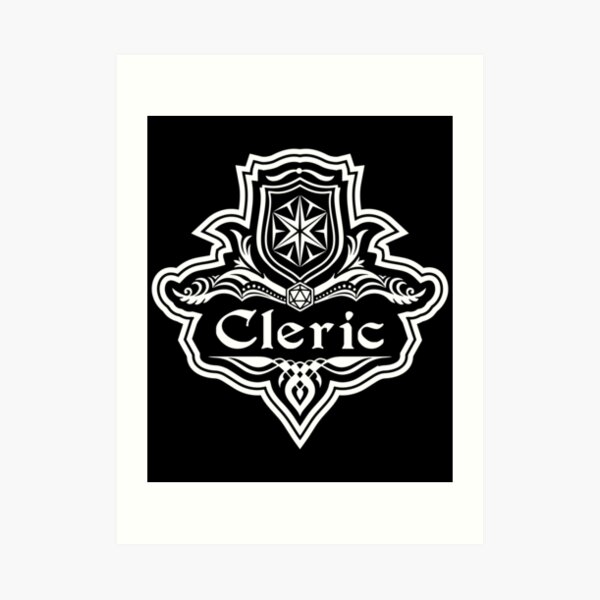 "Cleric Crest Character Class DnD Table Top Role Playing Game" Art ...