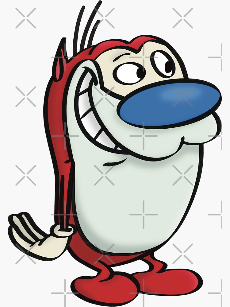 "Ren & Stimpy Stimpson J. Cat Sticker" Sticker for Sale by OgrExe ...