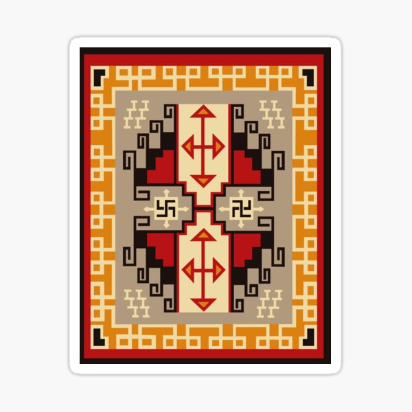 "Navajo art in digital design 1" Sticker for Sale by MoreFaces | Redbubble