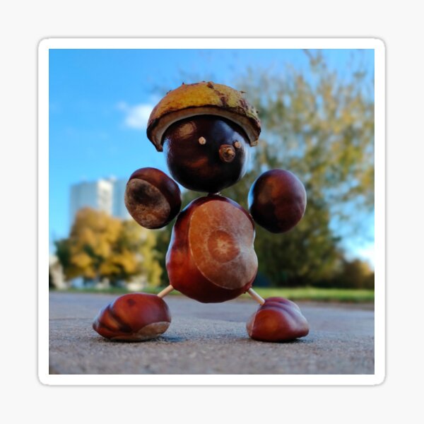 "Chestnut Guy" Sticker for Sale by Remigo | Redbubble