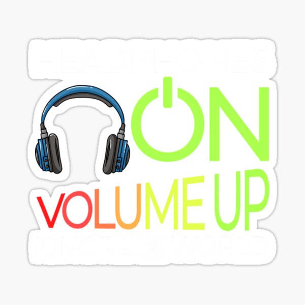 "Listen To Music Listening Songs Headphone" Sticker for Sale by ...