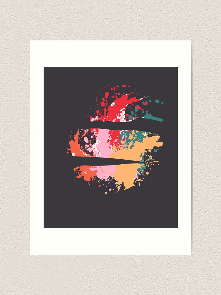 "Color splash art design, beautiful color paint splash" Art Print for ...